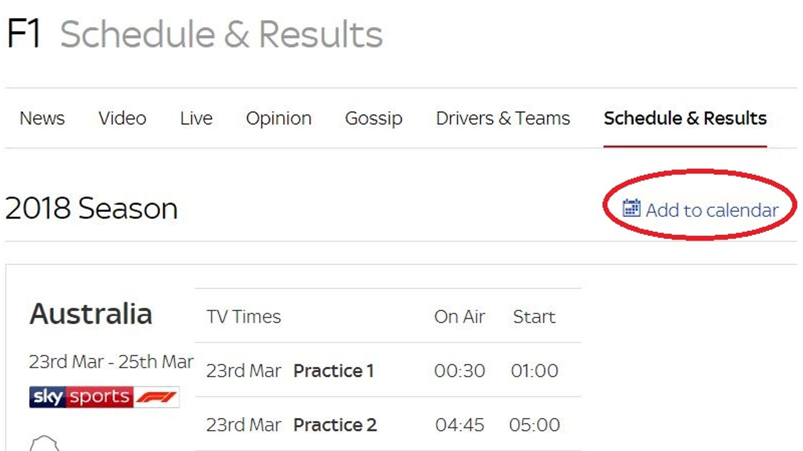 F1 2018: How to add the 2018 Grand Prix schedule to your smartphone ...