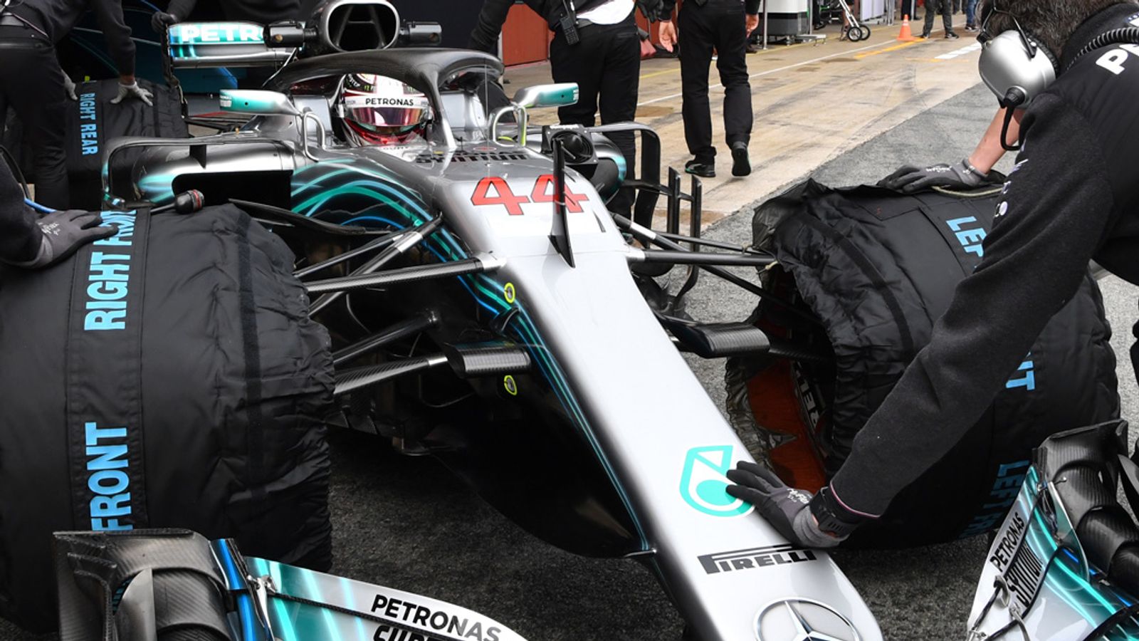 Lewis Hamilton enjoys 'positive' F1 Testing day after setting pace | F1 ...