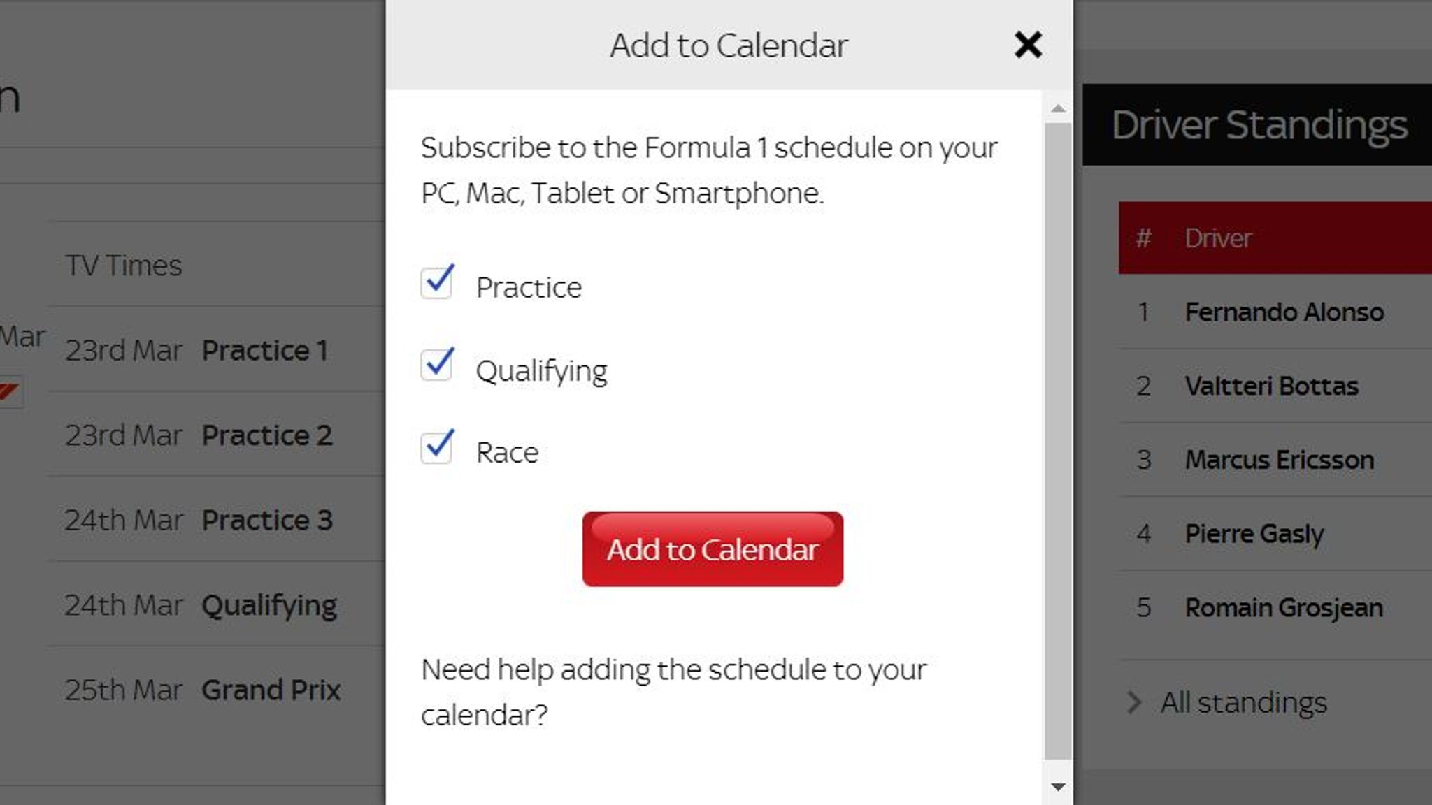 F1 2018: How to add the 2018 Grand Prix schedule to your smartphone ...