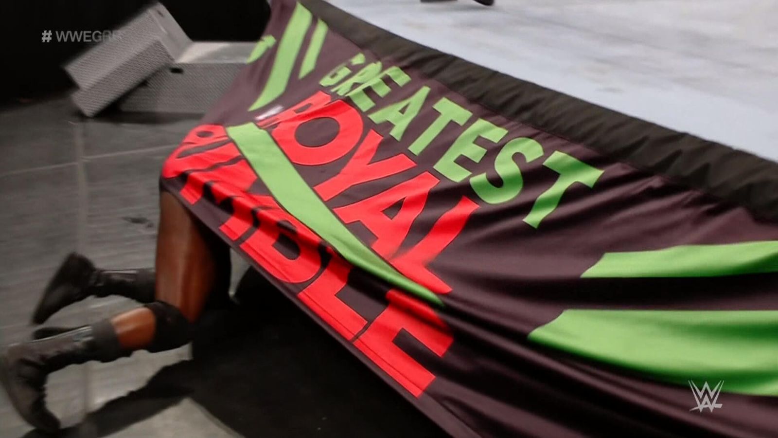 WATCH: Titus takes a tumble during Greatest Royal Rumble entrance ...