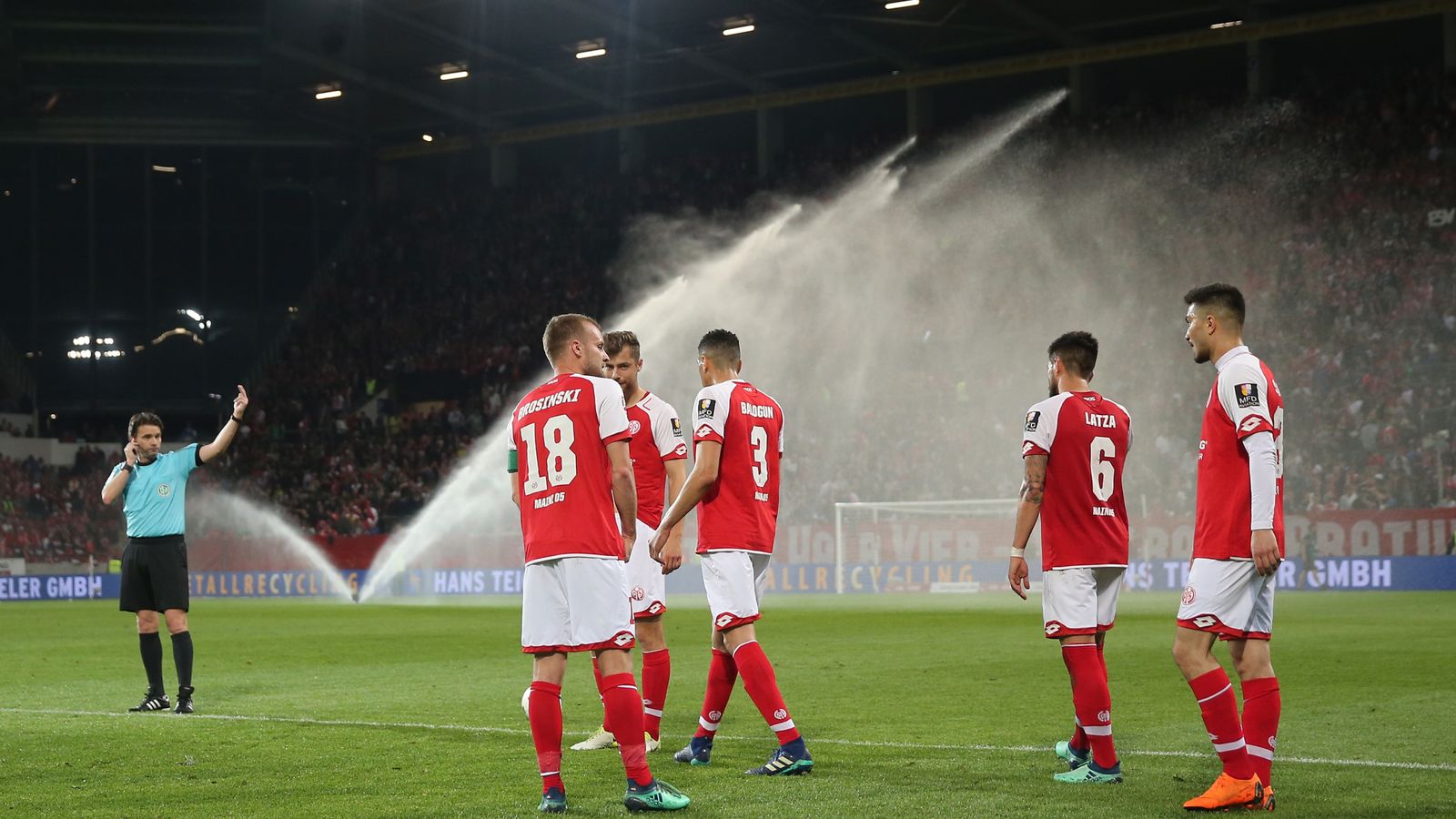 Mainz and Freiburg players called back to pitch after VAR-awarded ...