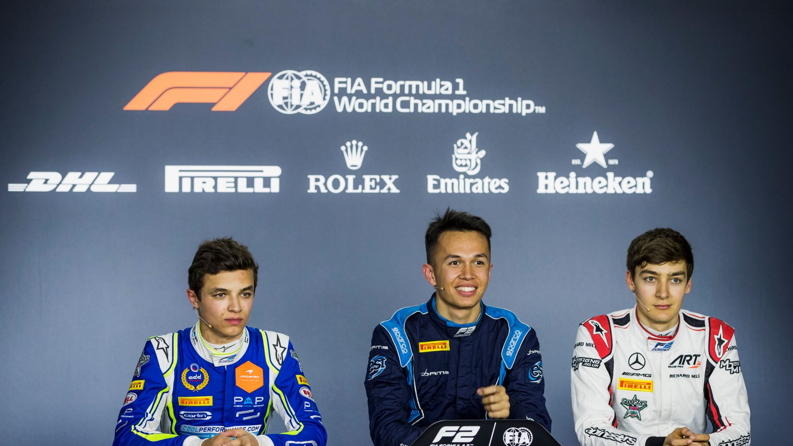 Alexander Albon takes pole for F2 Feature Race in Azerbaijan ...