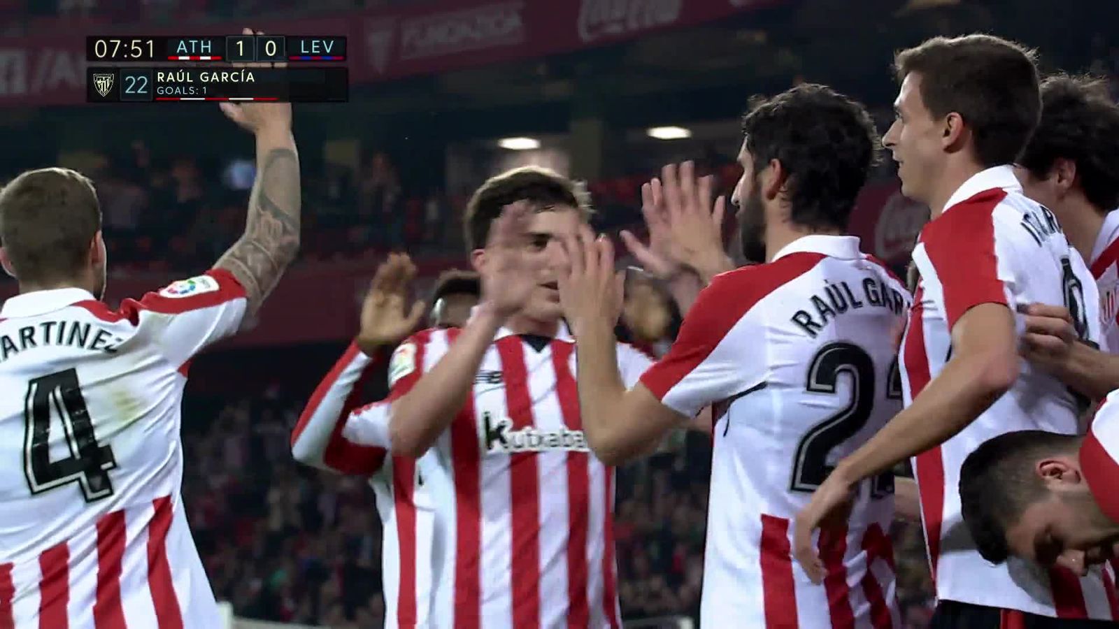 WATCH: Raul Garcia's superb strike in Athletic Bilbao loss to Levante ...