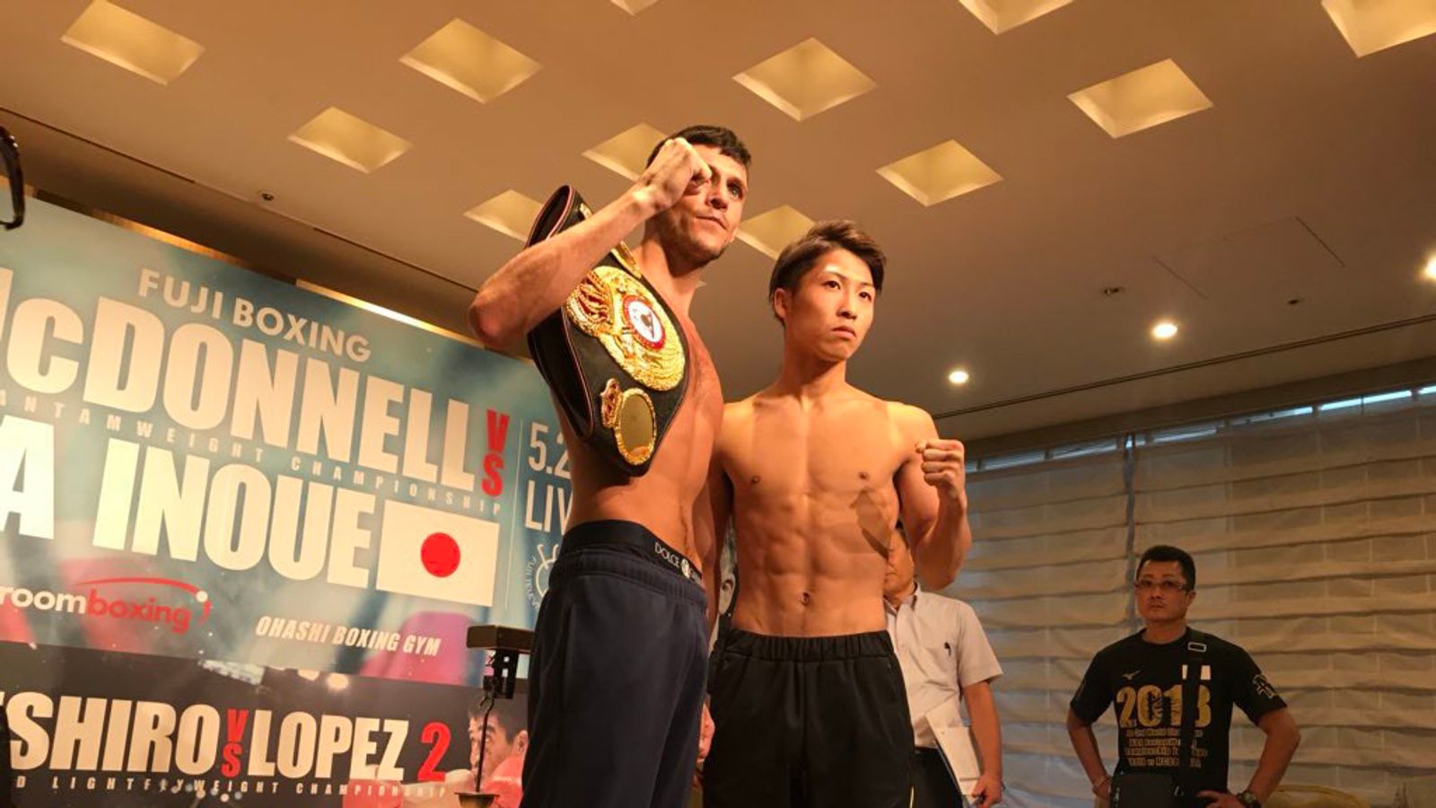 McDonnell vs Inoue: Jamie McDonnell weighs in lighter than Naoya Inoue ...