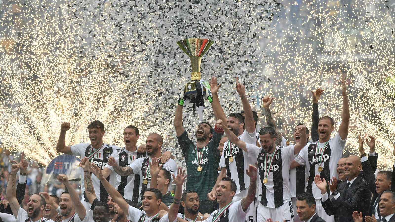 Juventus 2-1 Hellas Verona: Gianluigi Buffon bids farewell with win ...