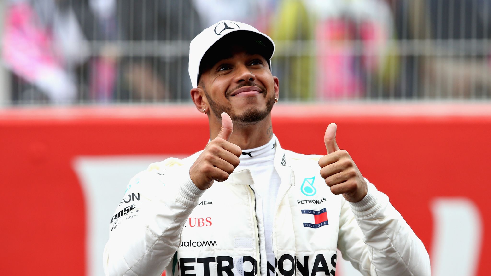 Spanish GP: Lewis Hamilton delighted with pole position | F1 News | Sky ...