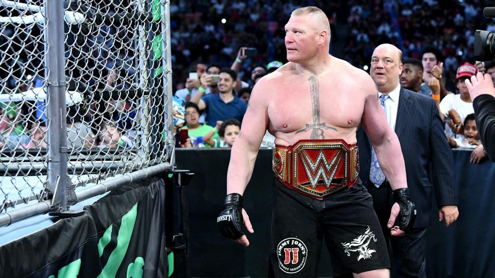 WWE: Brock Lesnar passes CM Punk's modern-era title reign record | Snooker News | Sky Sports