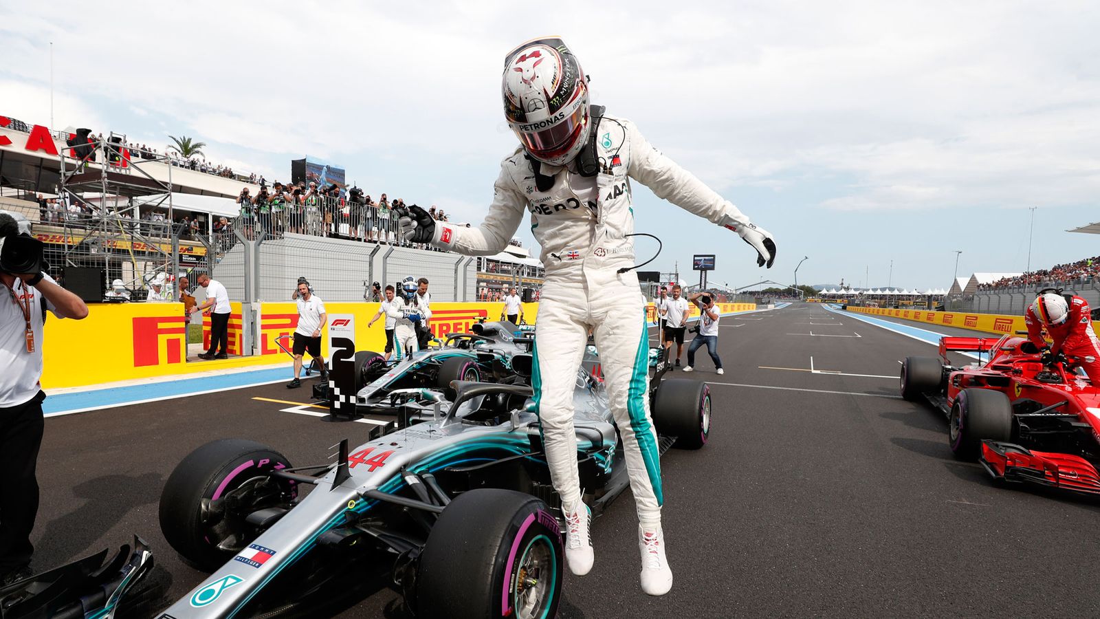 Hamilton claims pole in France | F1 News | Sky Sports