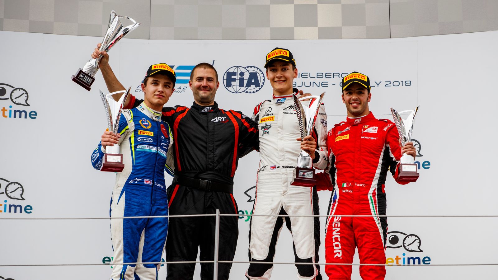 George Russell wins epic F2 Feature Race at the Austrian GP ...