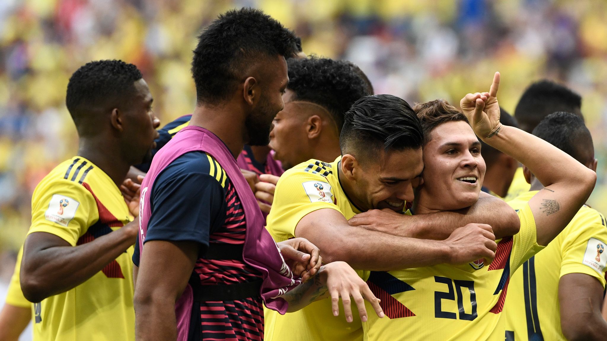 Colombia players dominate combined World Cup XI with England | Football ...