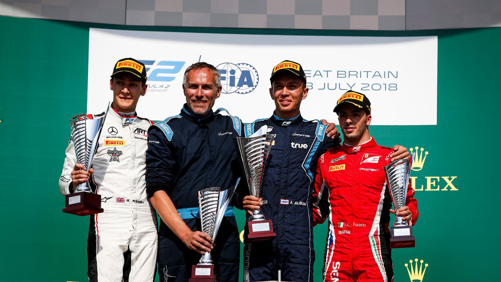 Alexander Albon wins F2 Feature Race at the British GP | Motorsport ...