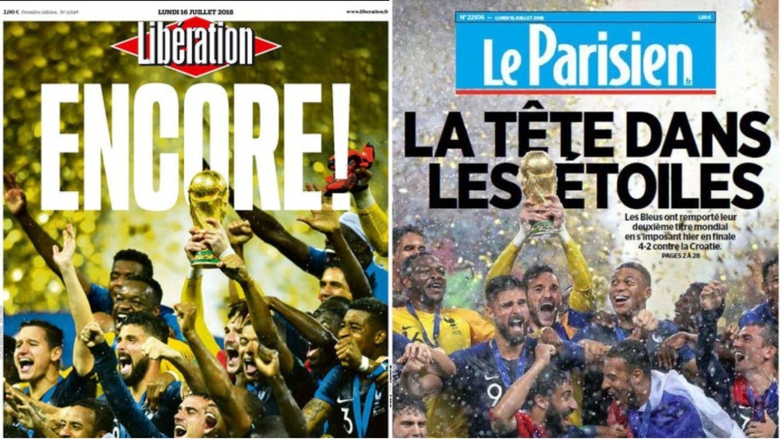 'Eternal happiness': French press react to World Cup win | Football ...