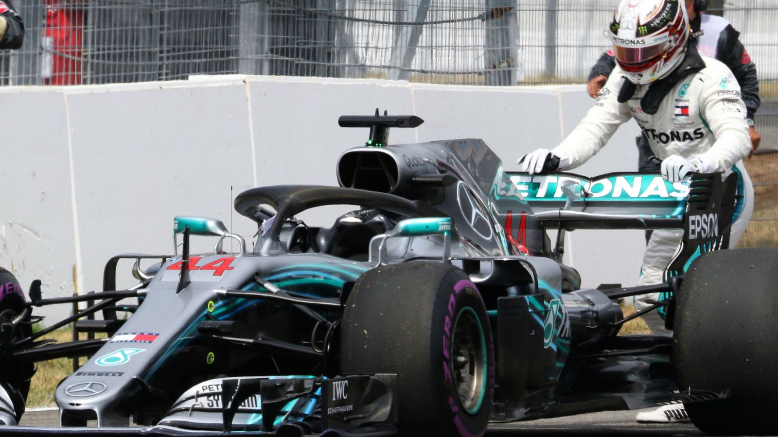 German GP: Lewis Hamilton out of qualifying after suffering Mercedes ...