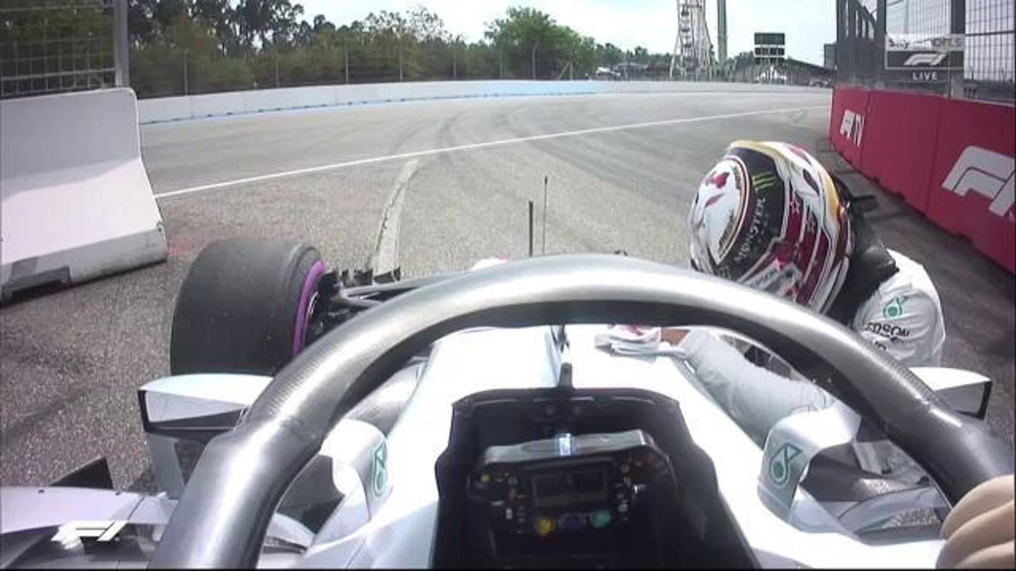 German GP: Lewis Hamilton out of qualifying after suffering Mercedes ...