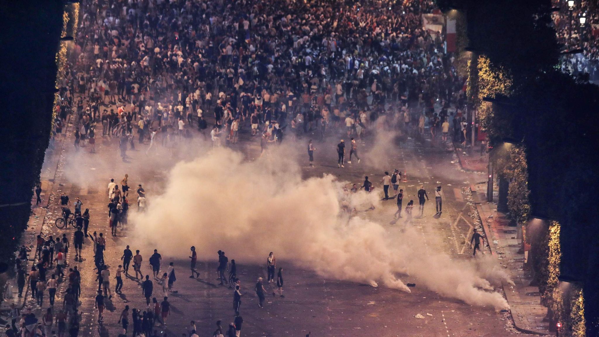 Trouble erupts in Paris following France's World Cup win | Football ...