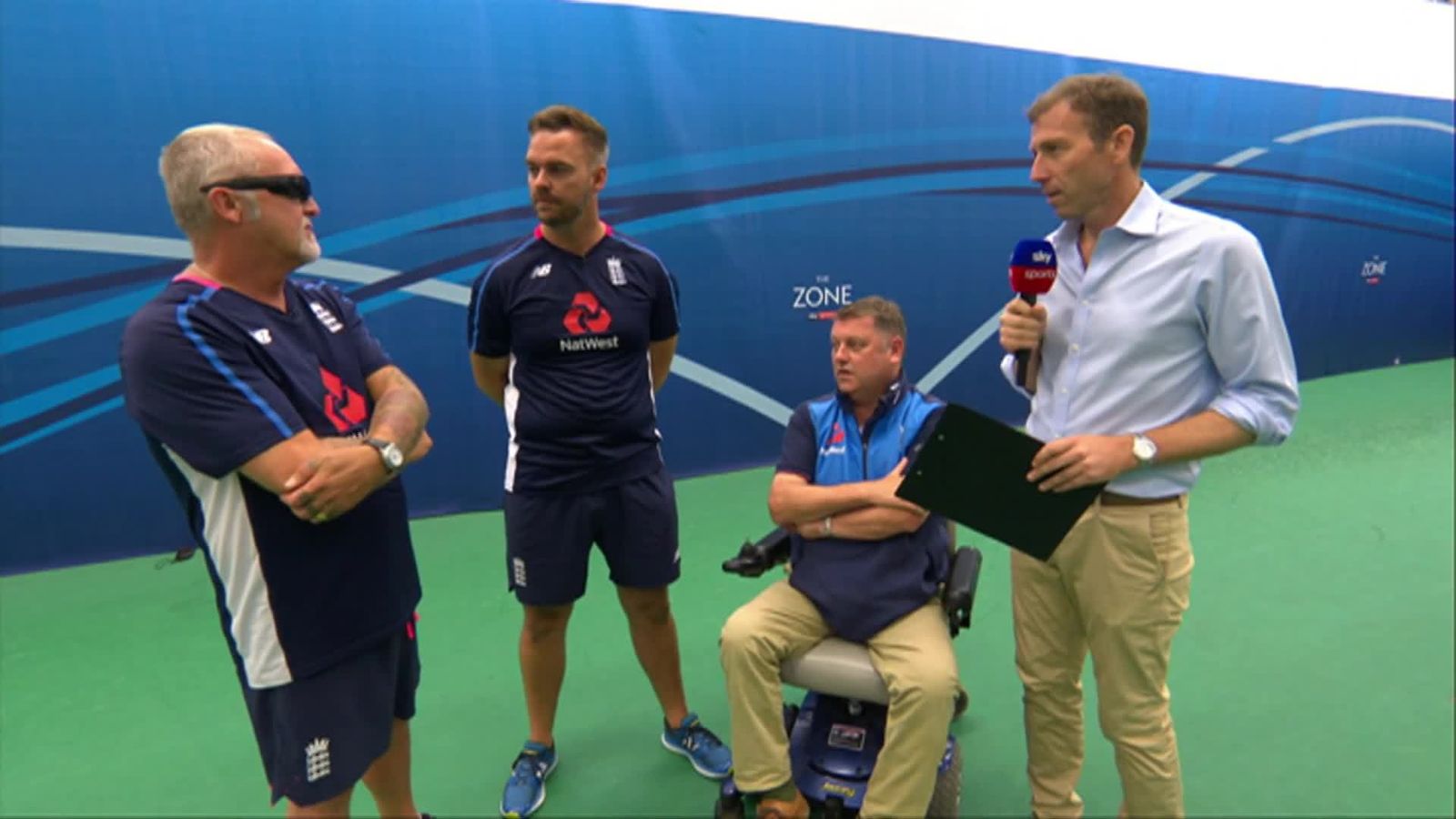 WATCH: England visually impaired cricket masterclass in The Zone ...