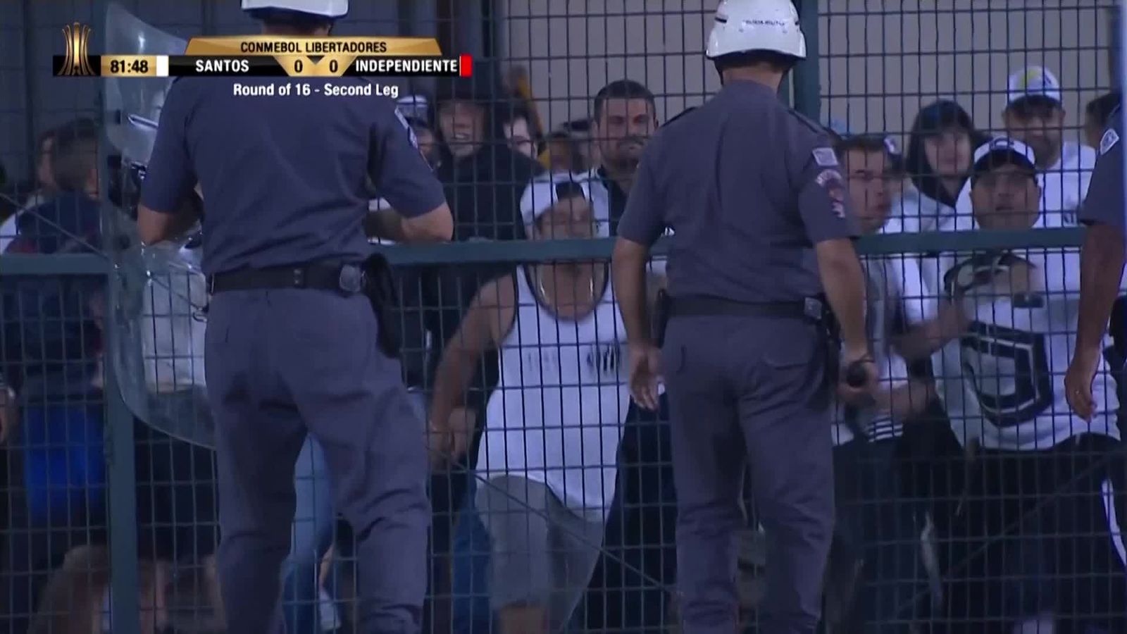 Football fans riot in Brazil | Football News | Sky Sports