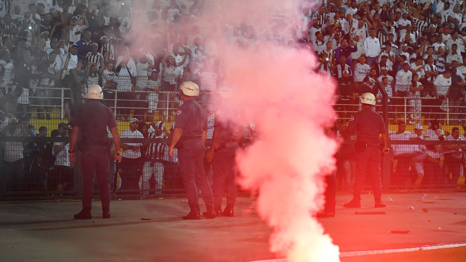 WATCH: Football fans riot in Brazil | Football News | Sky Sports