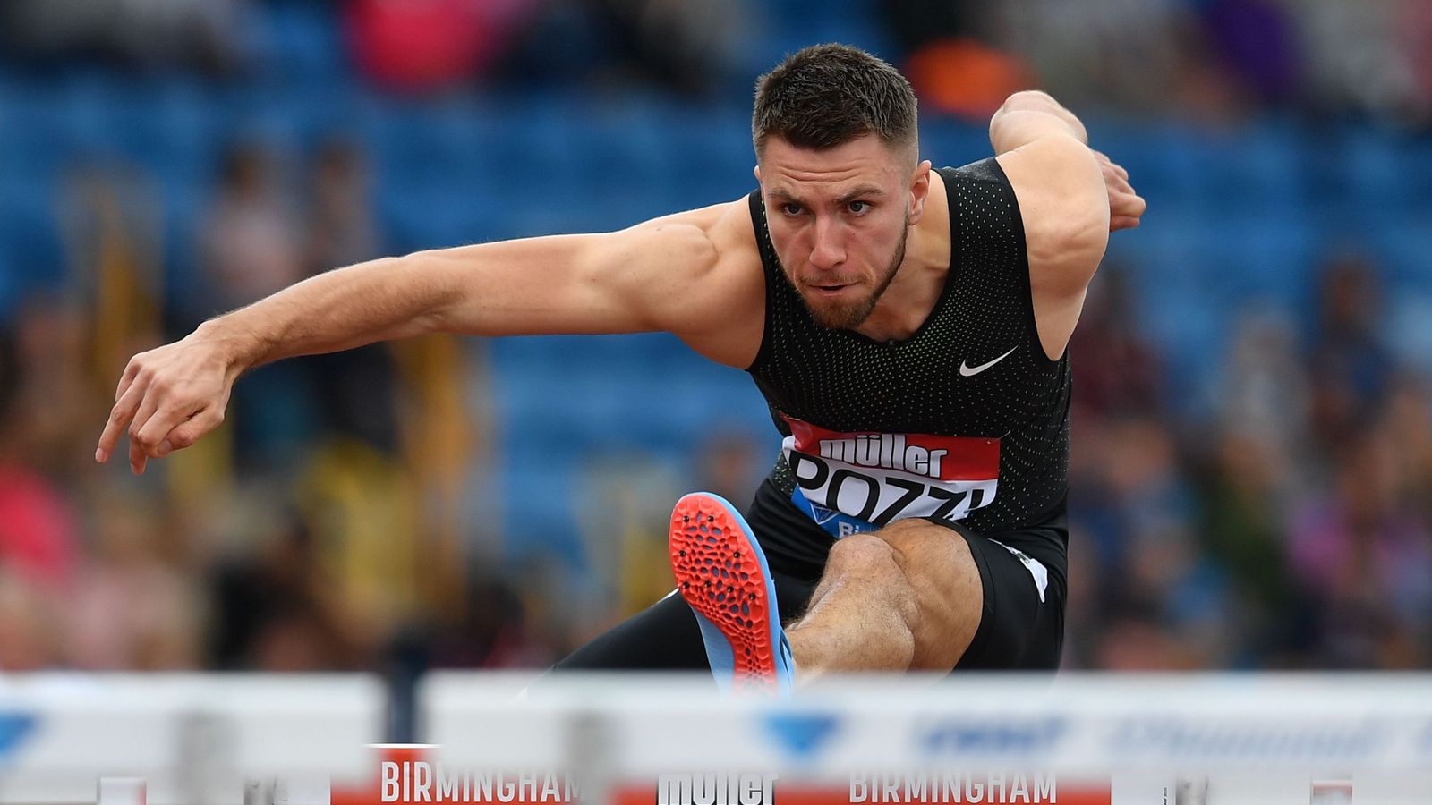 GB hurdler Andrew Pozzi relief after competing in Dusseldorf on World ...