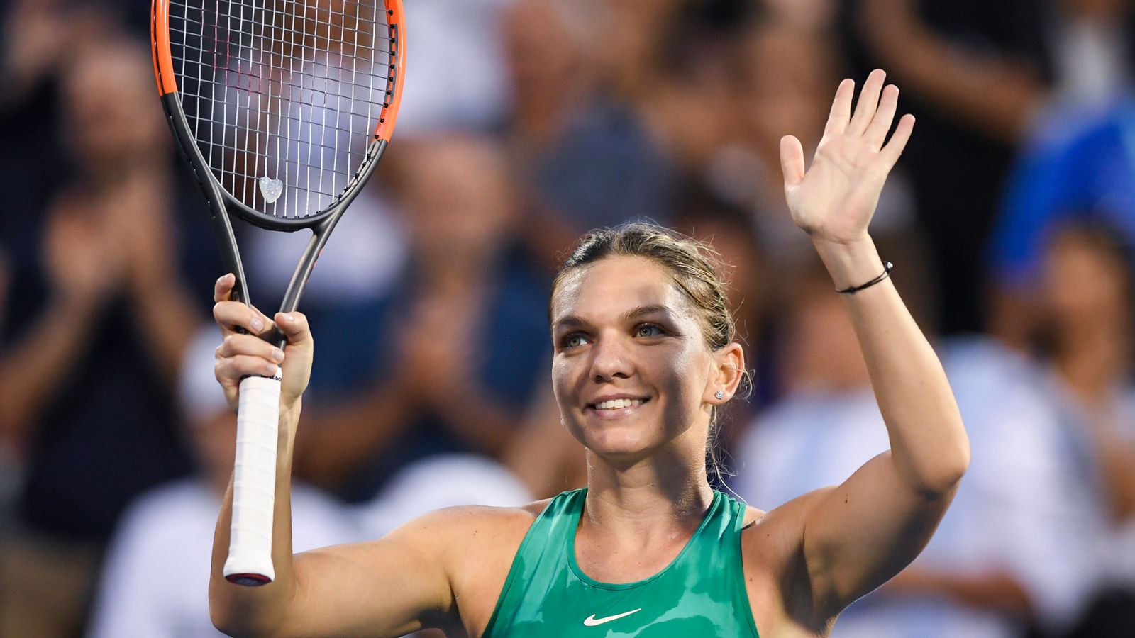 Simona Halep powered into the final of the Rogers Cup in Montreal ...