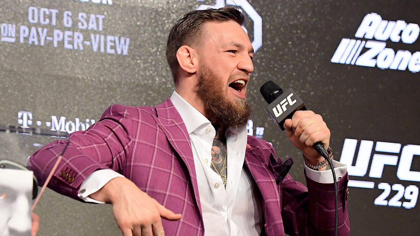 Conor McGregor aims kick at Khabib Nurmagomedov ahead of UFC 229 title ...