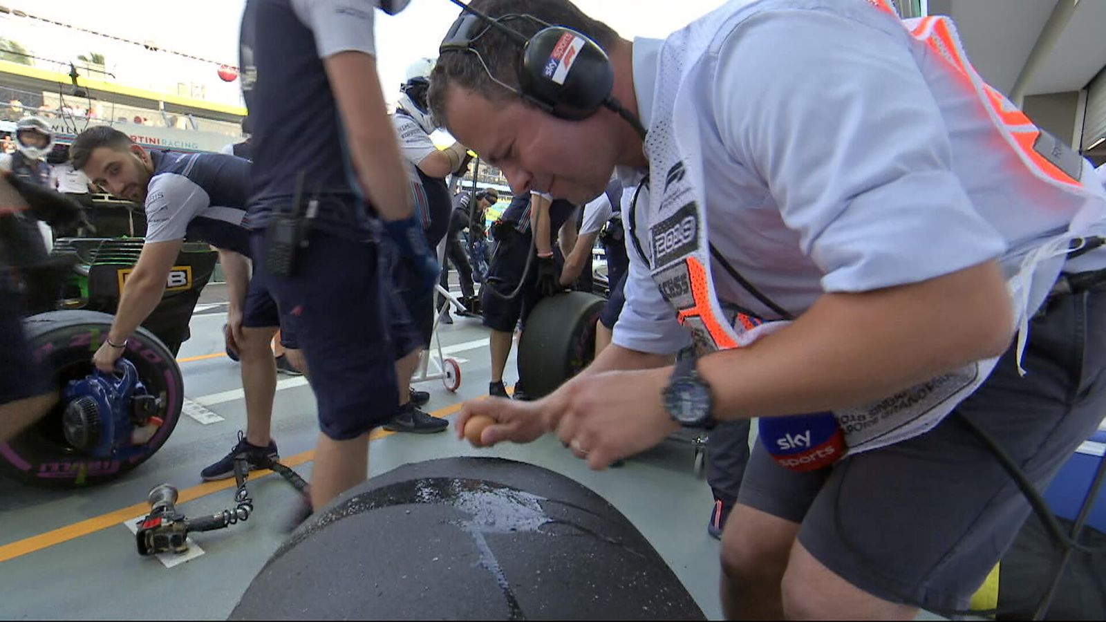 WATCH: Can you fry an egg on an F1 tyre? | F1 News | Sky Sports
