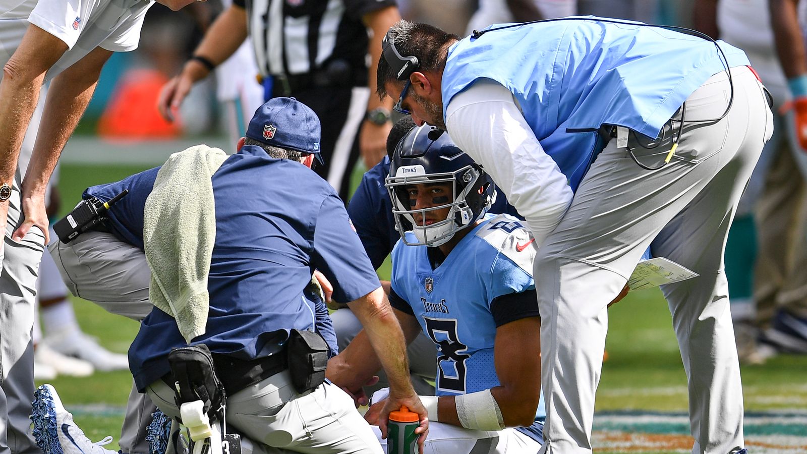Key trio Marcus Mariota, Taylor Lewan and Delanie Walker injured for ...