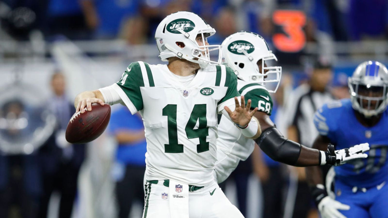 Detroit Lions 17-48 New York Jets: Sam Darnold gets over rocky start to help Jets past Lions ...