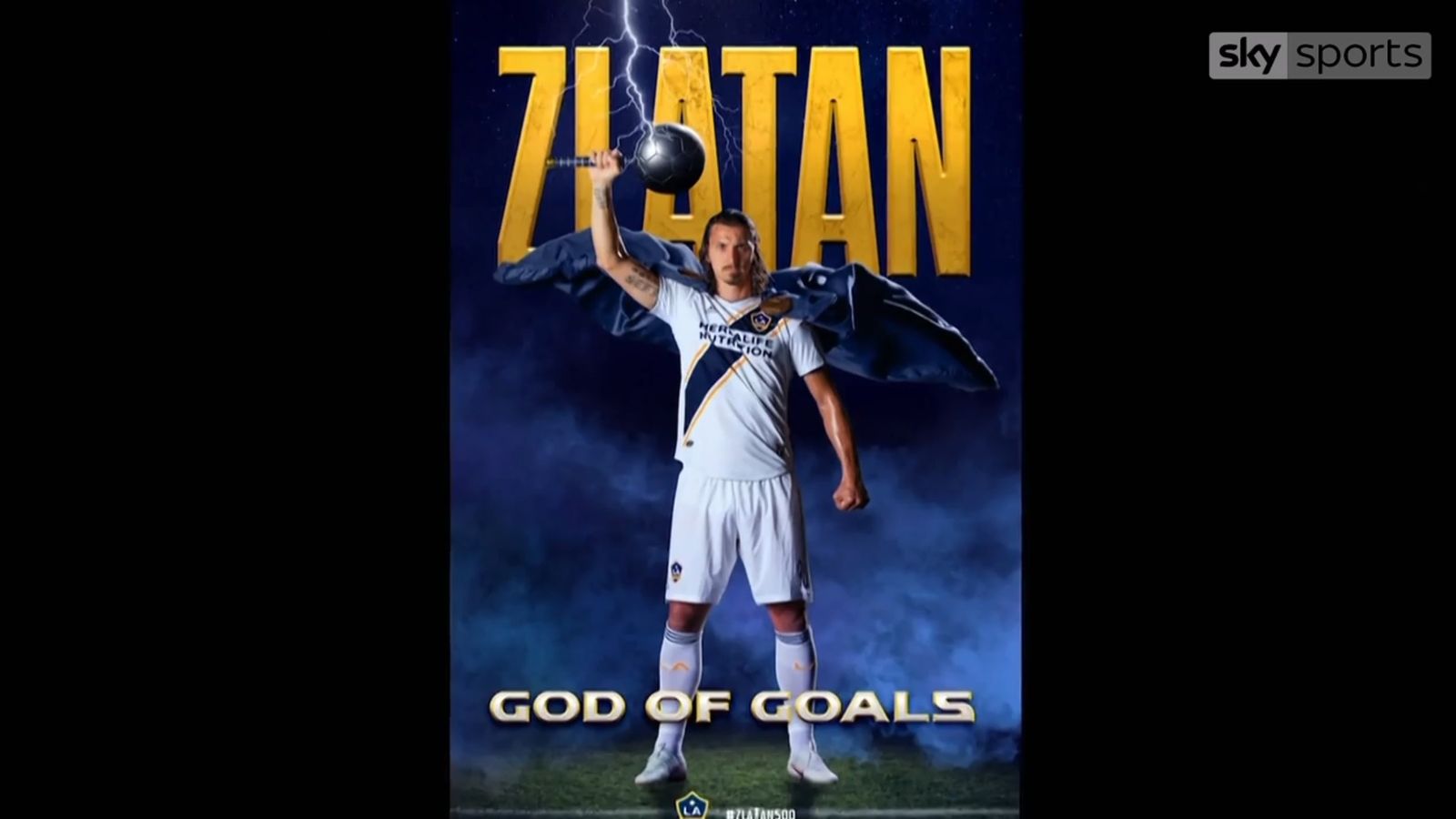 Zlatan Ibrahimovic turned into 'God of Goals' by LA Galaxy | Football ...