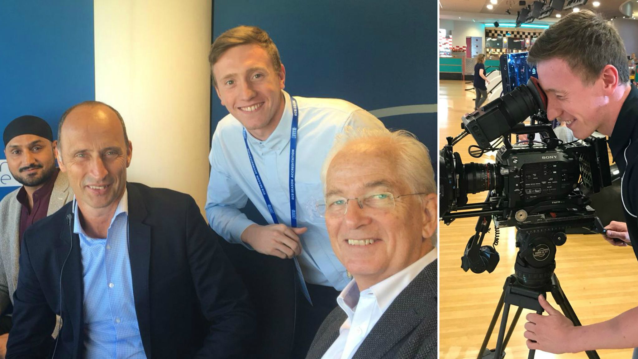 Swimmer Max Litchfield dives in for work experience with Sky Cricket ...