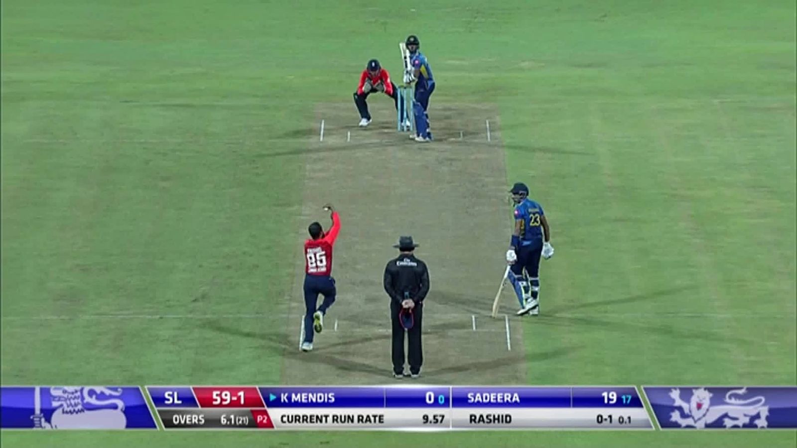 Mendis out for a golden duck | Cricket News | Sky Sports