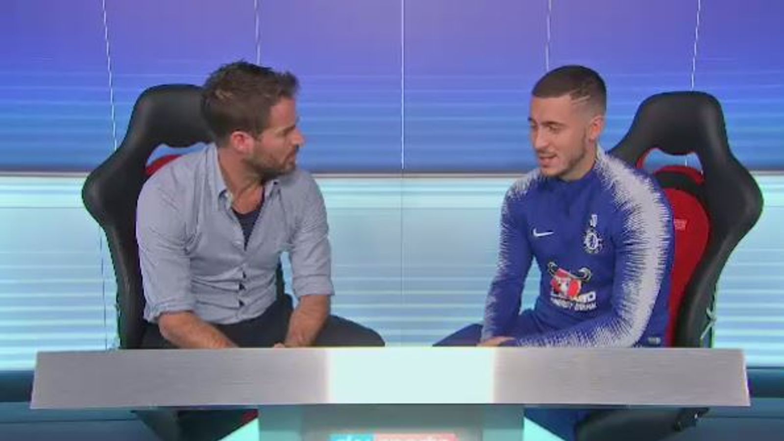 Match Zone: Jamie Redknapp with Chelsea's Eden Hazard | Football News ...