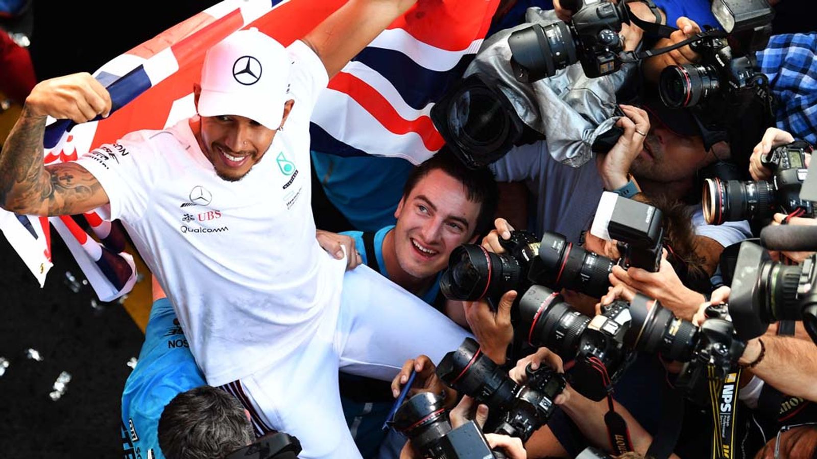 Lewis Hamilton fulfils 'dream' after becoming five-time F1 champion ...