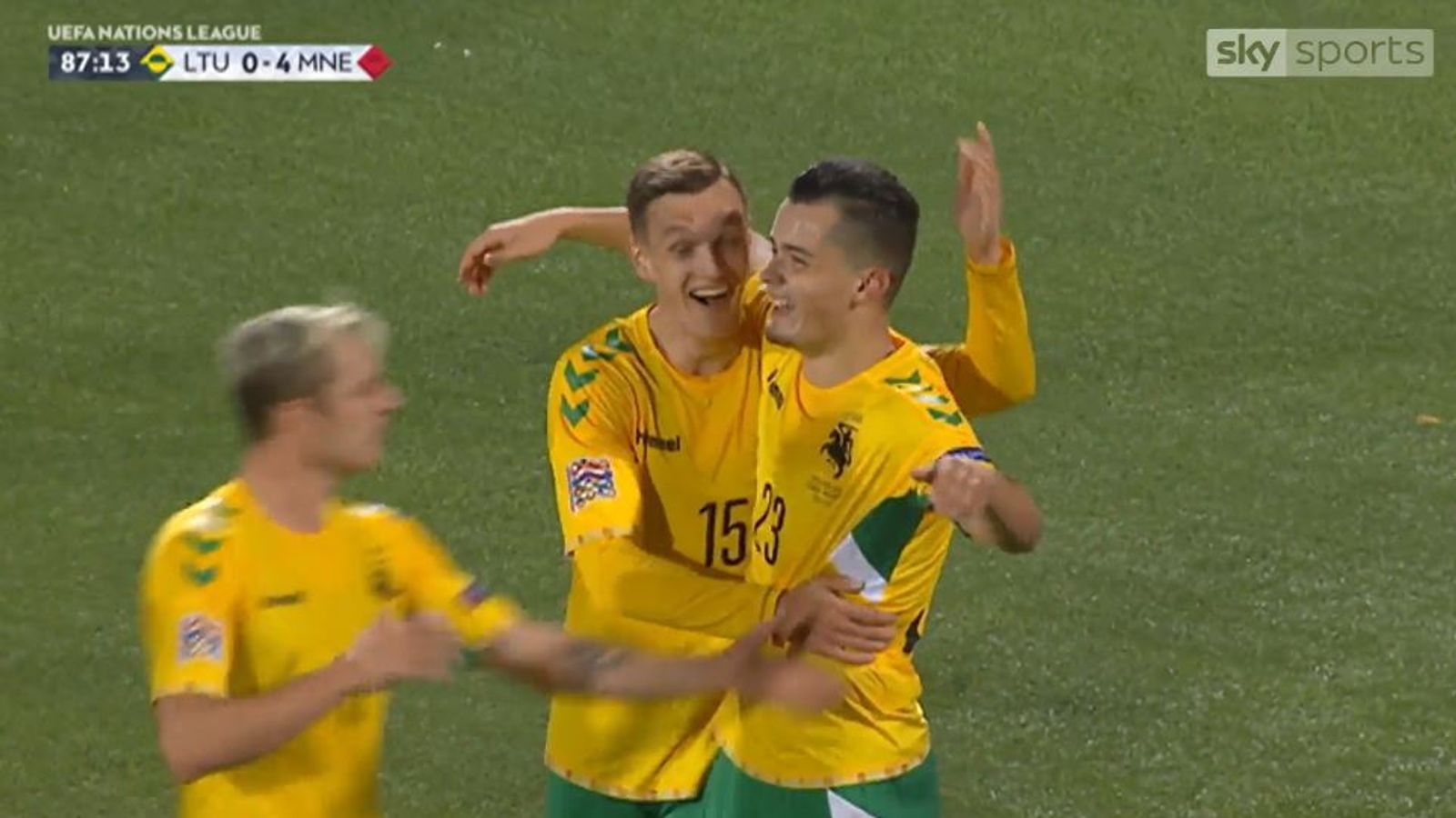 Lithuania's Rolandas Baravykas scores scissor-kick consolation ...