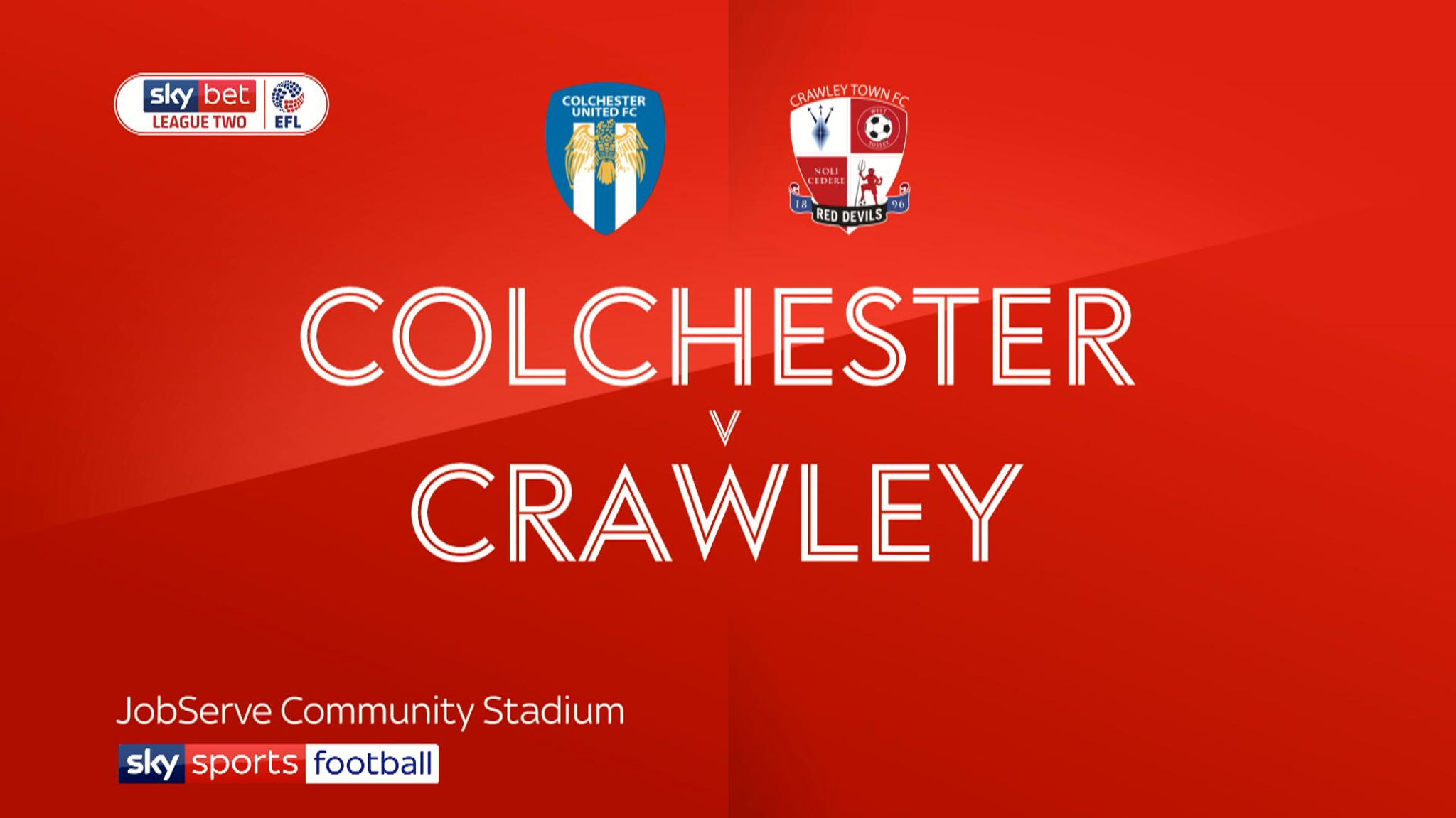 Colchester v Crawley preview | Football News | Sky Sports