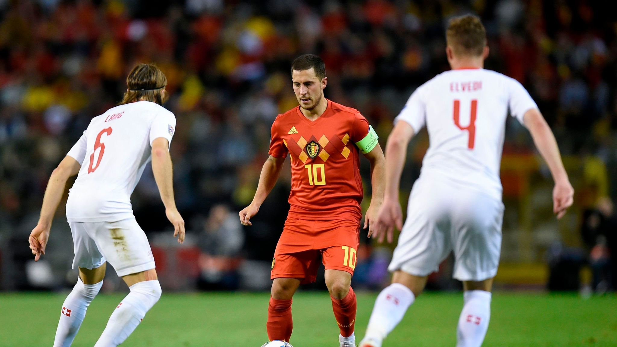 Eden Hazard being followed by brothers Thorgan and Kylian | Football ...