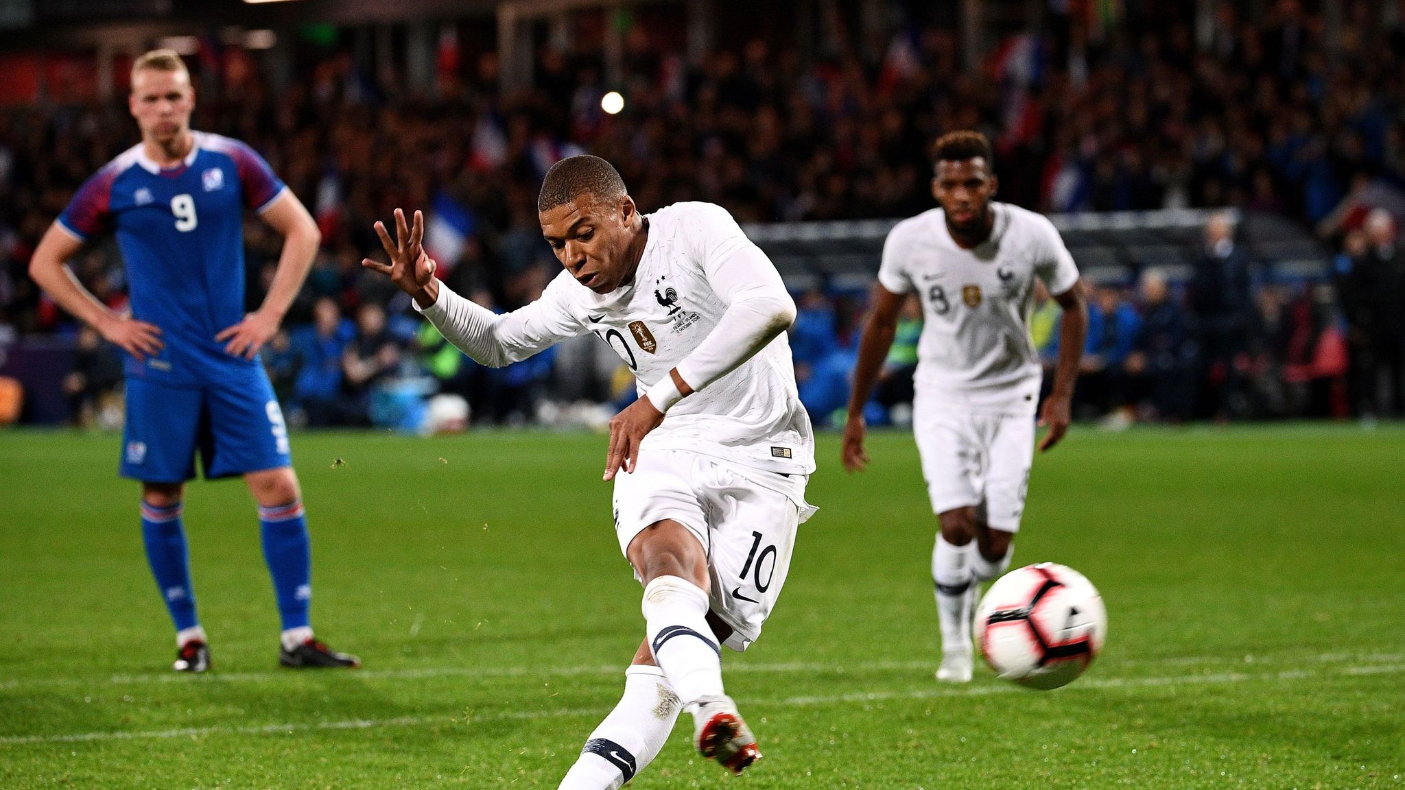 Paul Pogba held back after Kylian Mbappe tackle sparks France melee ...