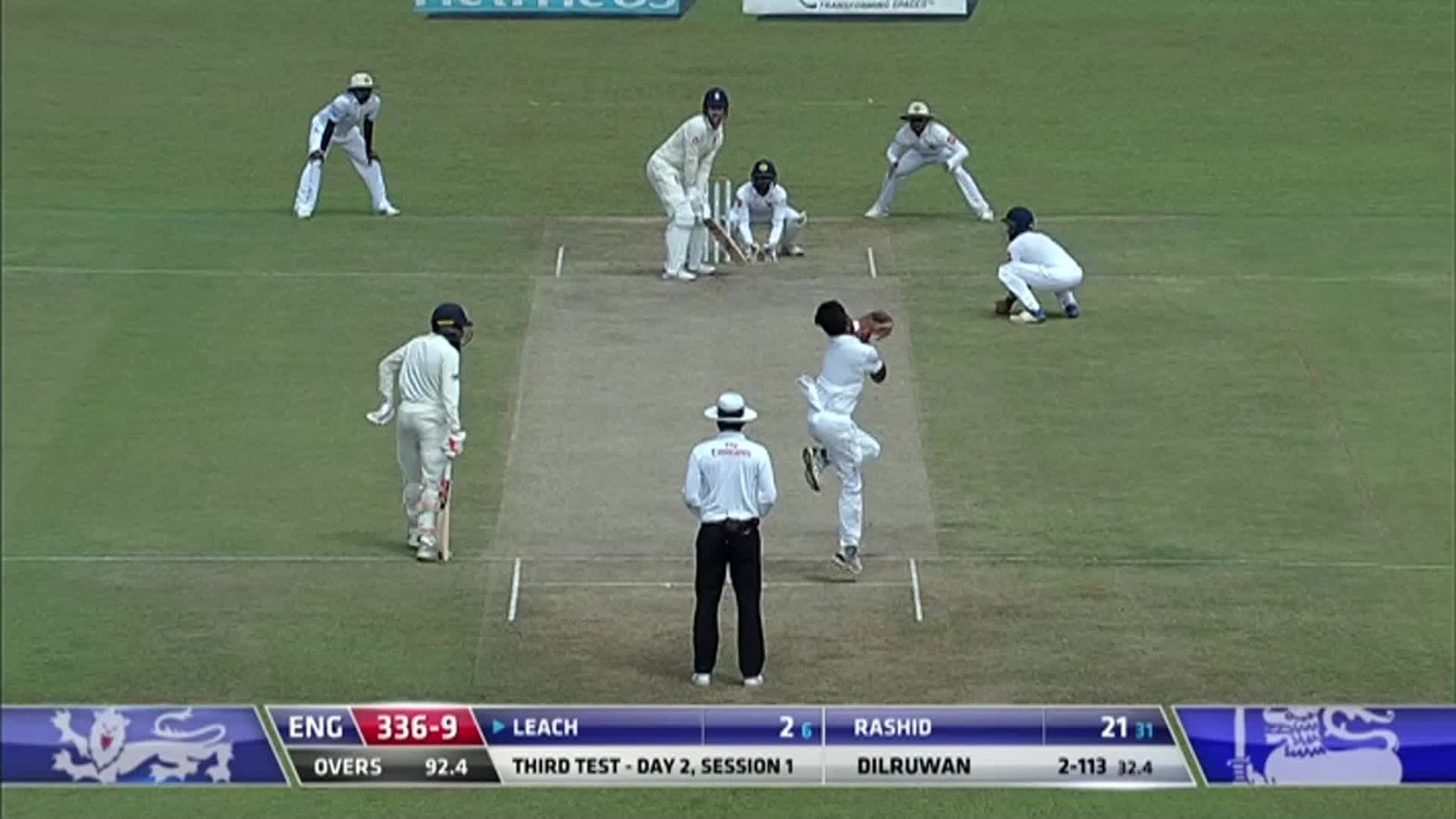 Leach last to fall | Cricket News | Sky Sports