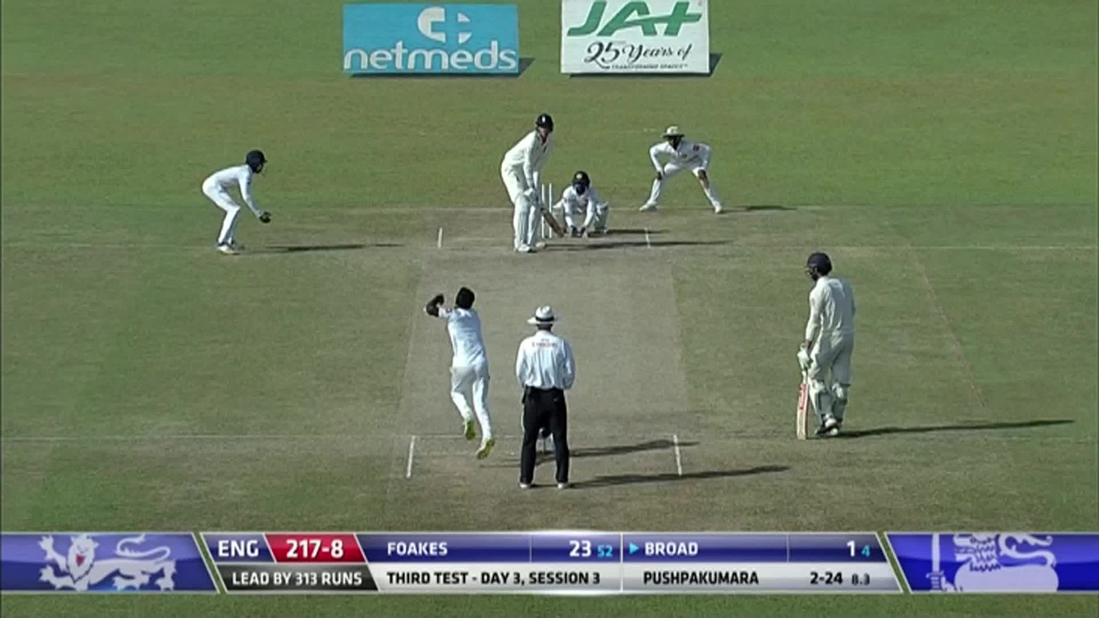 Broad caught at short leg | Cricket News | Sky Sports