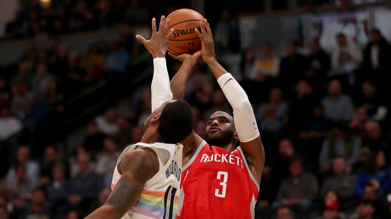 Chris Paul mesmerises Nikola Jokic before hitting baseline jumper | NBA ...