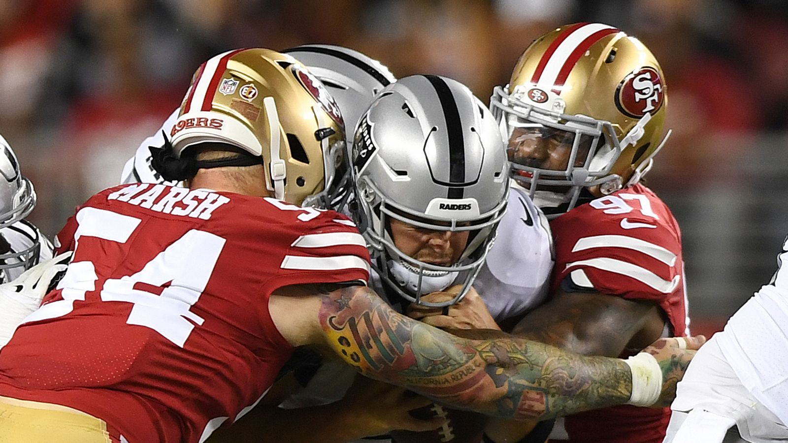 Oakland Raiders 3-34 San Francisco 49ers: Nick Mullens leads 49ers rout ...