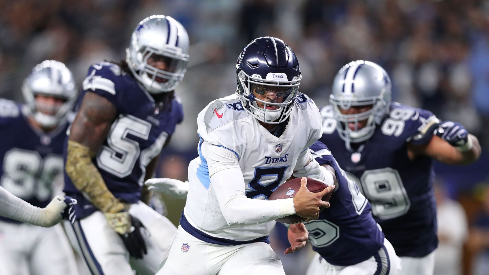 Tennessee Titans 28-14 Dallas Cowboys: Marcus Mariota leads Titans to ...