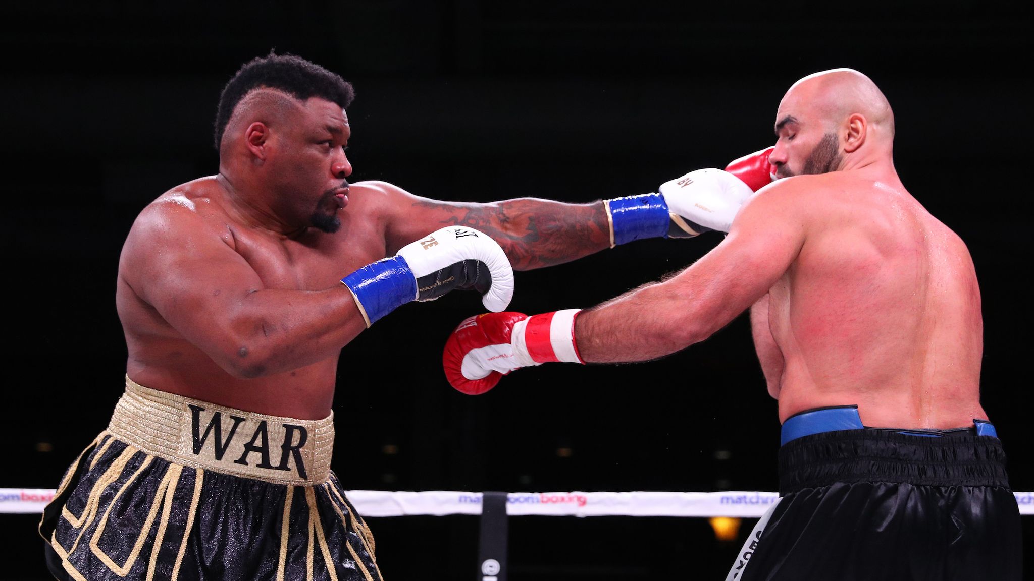 Jarrell Miller KO's Bogdan Dinu in four then calls for British ...