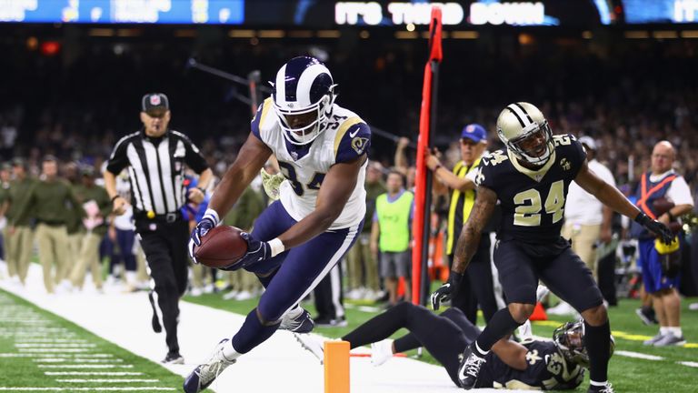 Brown somehow stays inside pylon for TD | Video | Watch TV Show | Sky ...