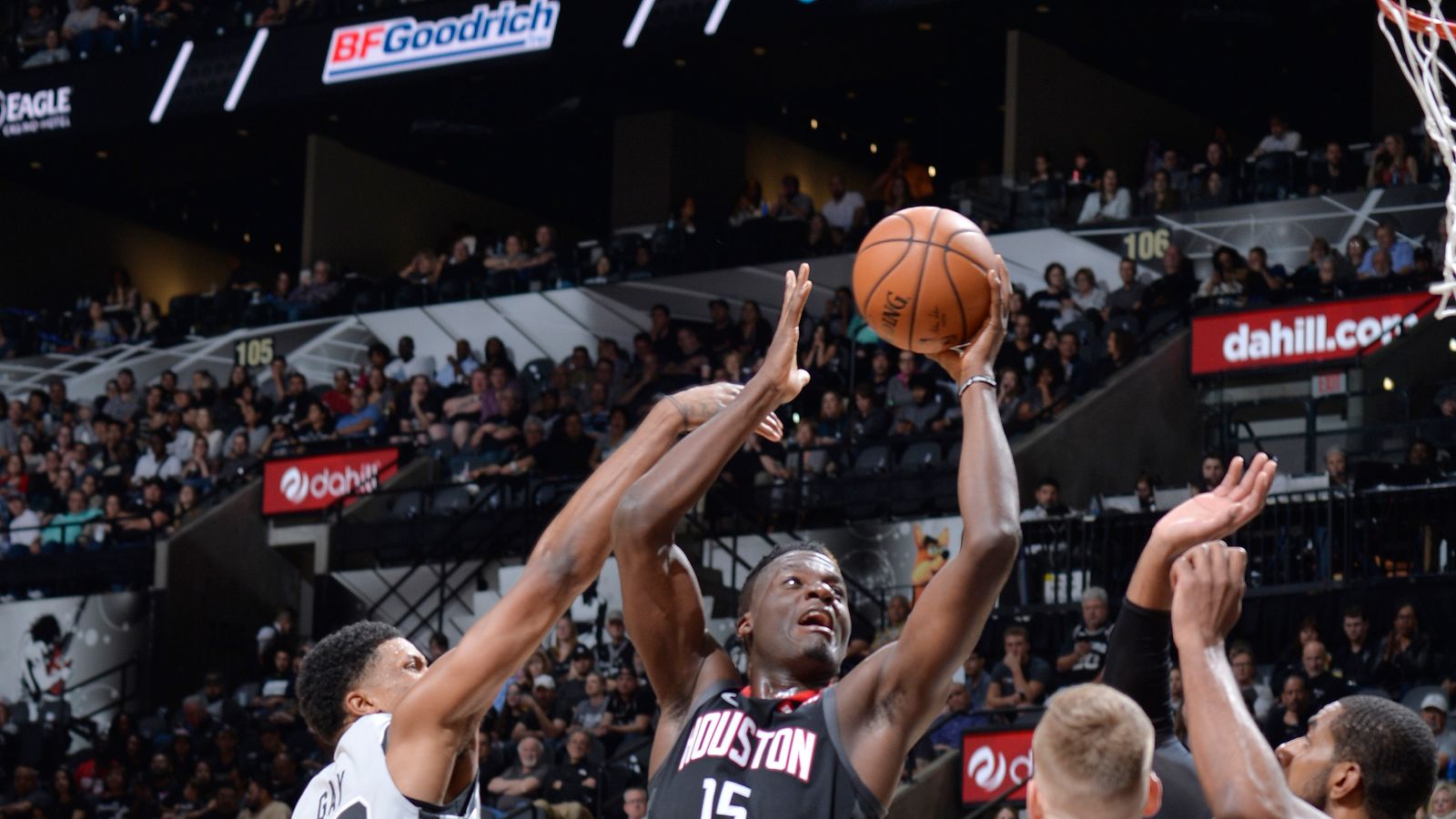 Clint Capela leads Houston Rockets' rout of San Antonio Spurs | NBA ...