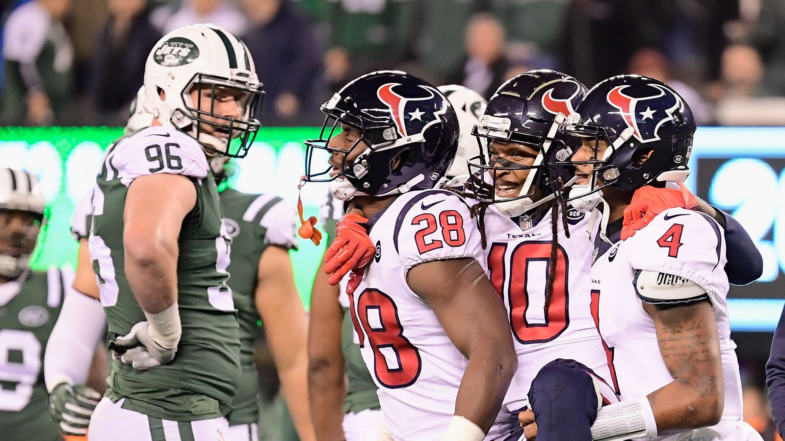 Houston Texans 29-22 New York Jets: DeAndre Hopkins stars as Texans ...