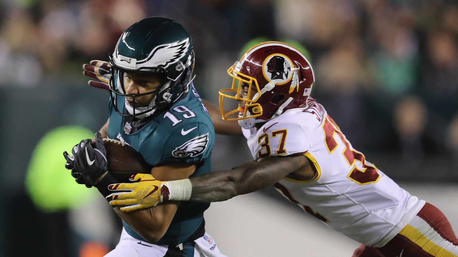 Washington Redskins 13-28 Philadelphia Eagles: Colt McCoy breaks leg in ...