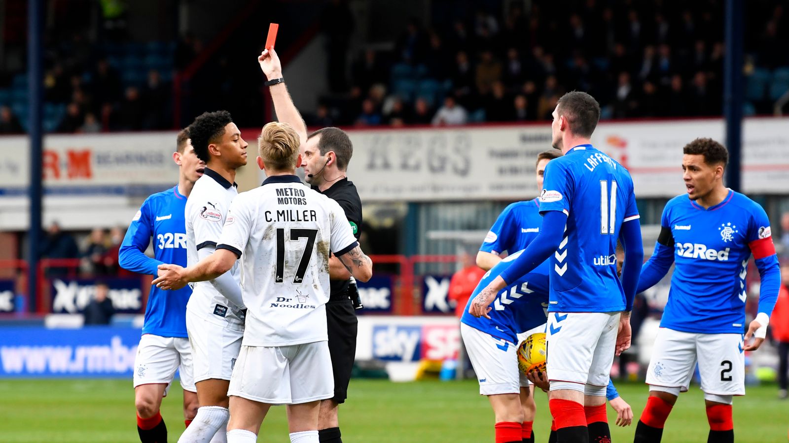 Dundee appeal Nathan Ralph red card shown in Rangers game | Football ...