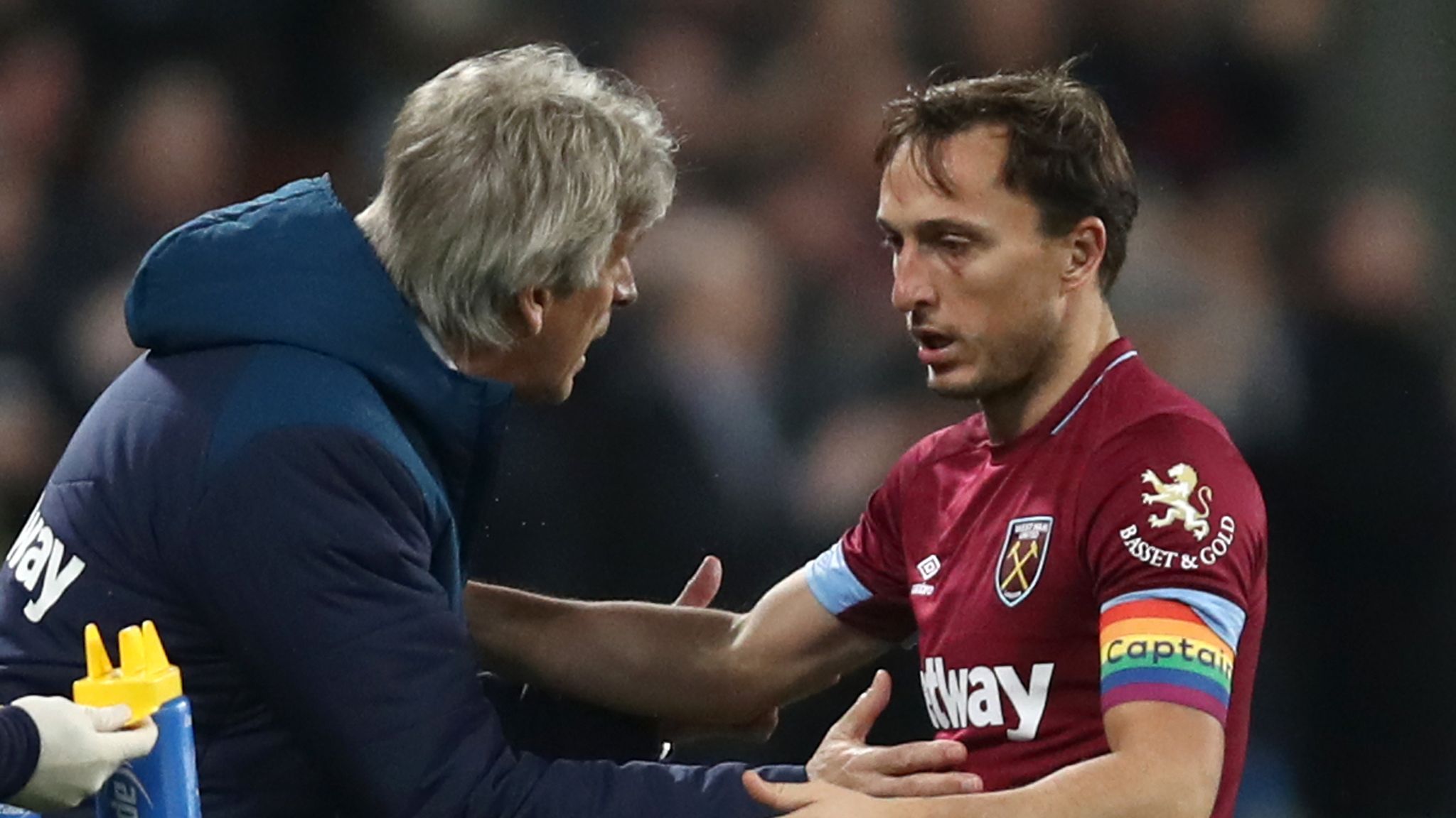 Manuel Pellegrini says Mark Noble is an 'important player' in West Ham ...