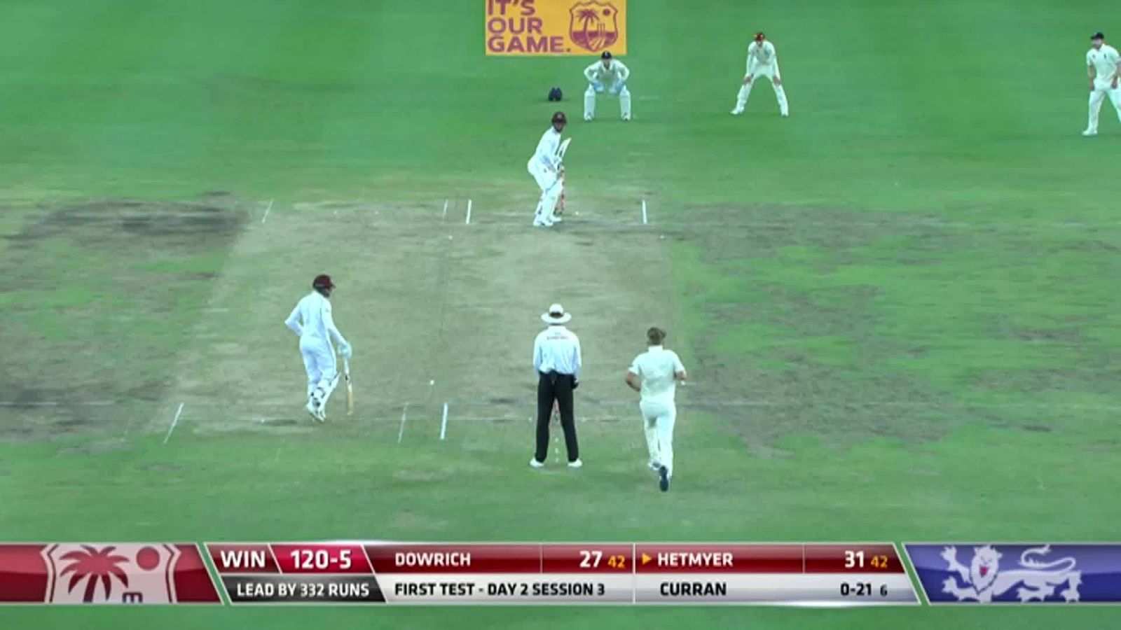 Hetmyer (31) goes to Curran: WI 120-6 | Cricket News | Sky Sports